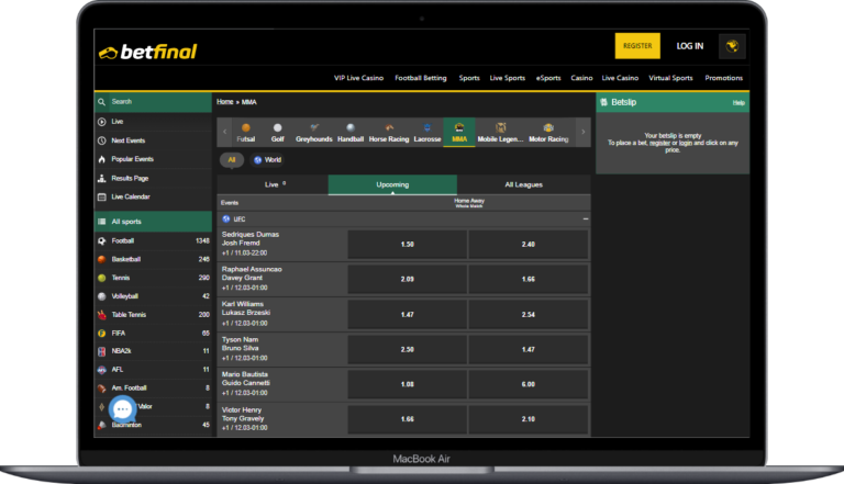 Betfinal Sports Betting and Casino - Betfinal